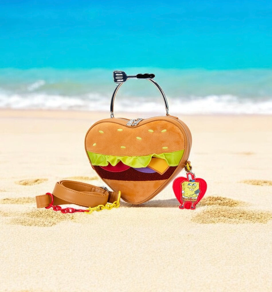 Loungefly Nickelodeon Spongebob Krabby Patty Plush Crossbody | LF Lovers