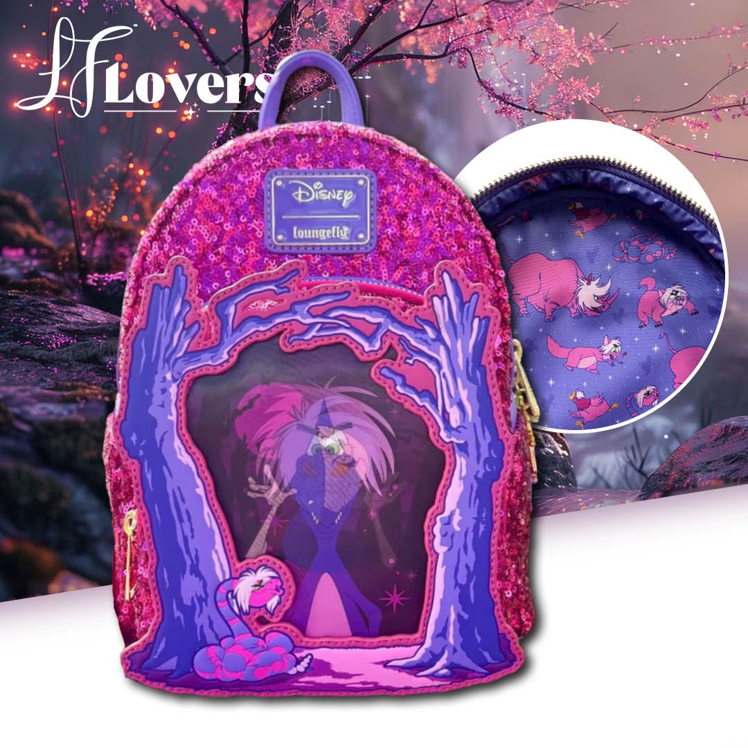 Loungefly Disney Sword and the Stone Madam Mim Lenticular Mini Backpac ...