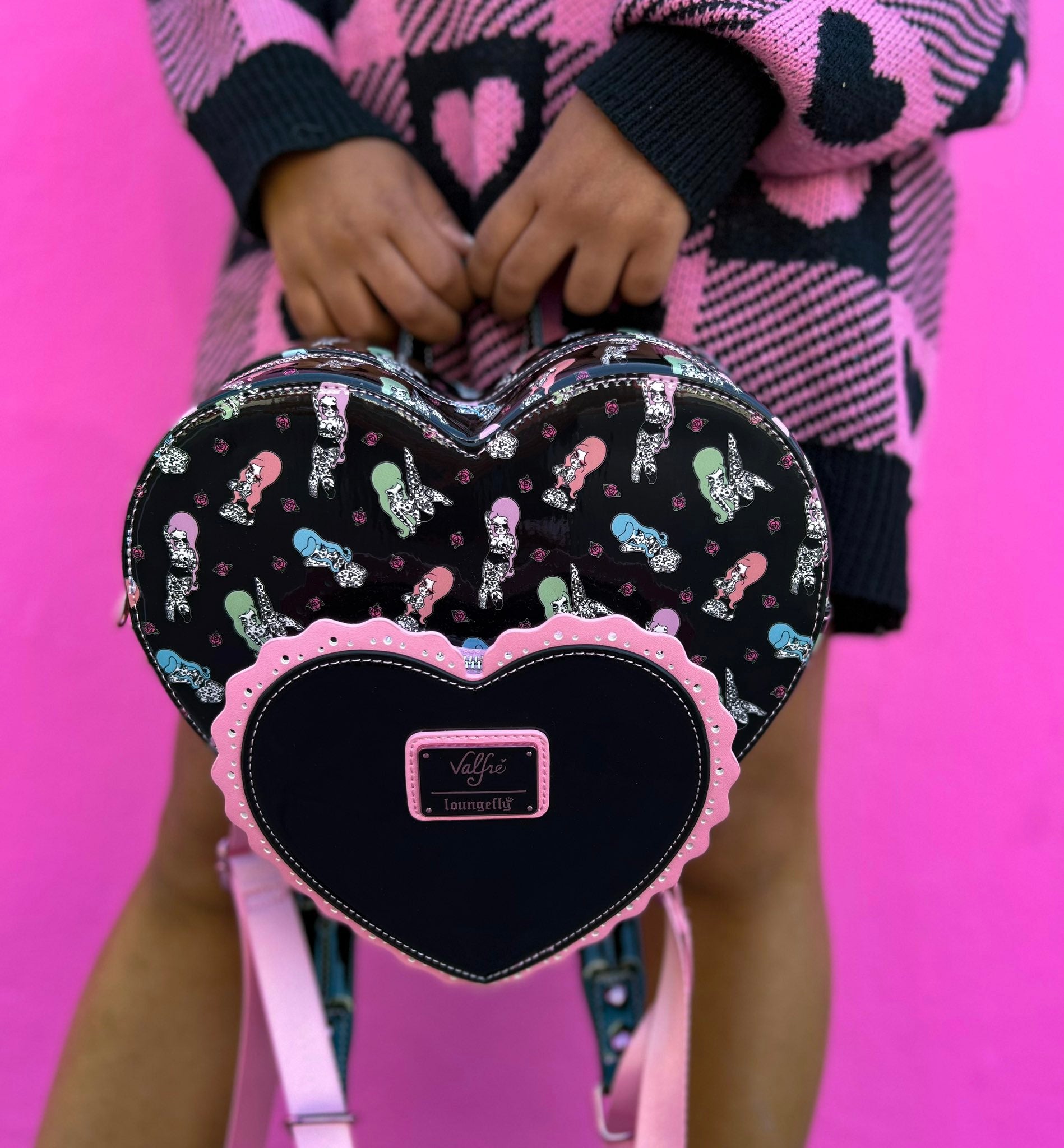 Loungefly Valfré Double Heart Mini Backpack | LF Lovers